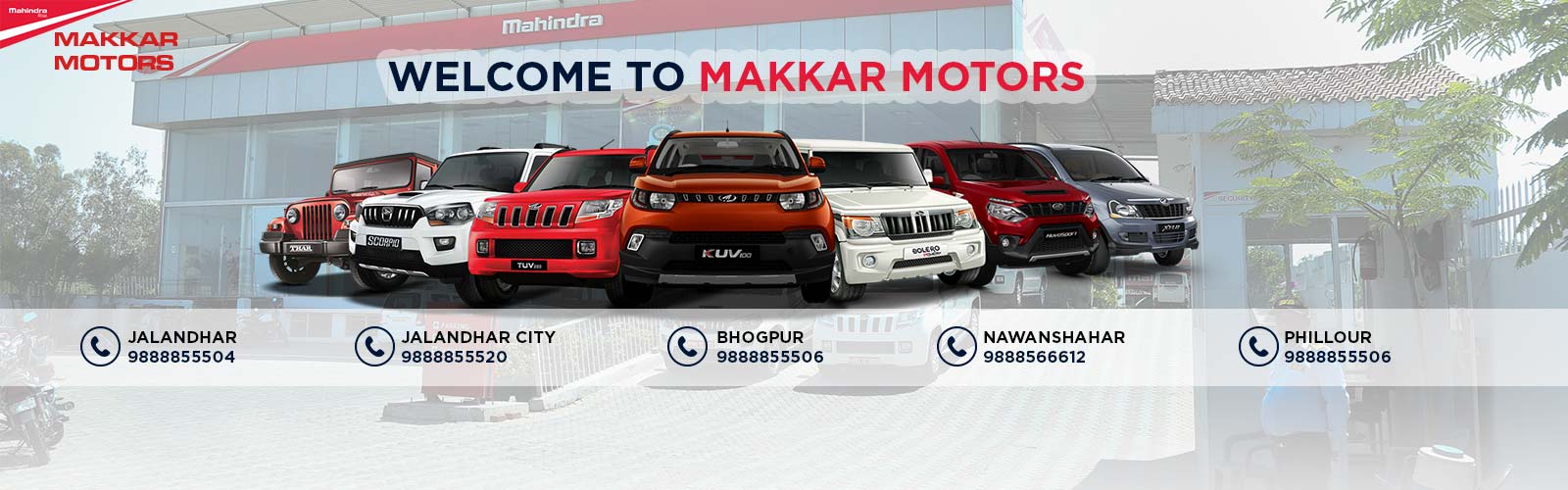 Mahindra dealers and showrooms in Jalandhar | Makkar Motors