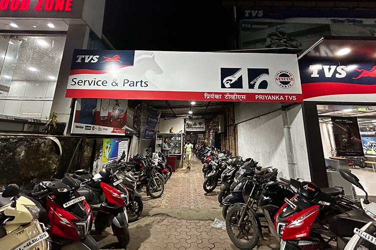 TVS Showroom and Workshop Images | Priyanka TVS