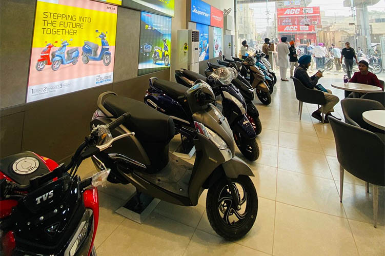 TVS Showroom and Workshop Images | Novelty TVS