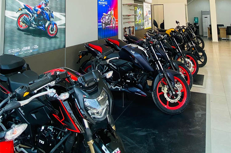 TVS Showroom and Workshop Images | Novelty TVS